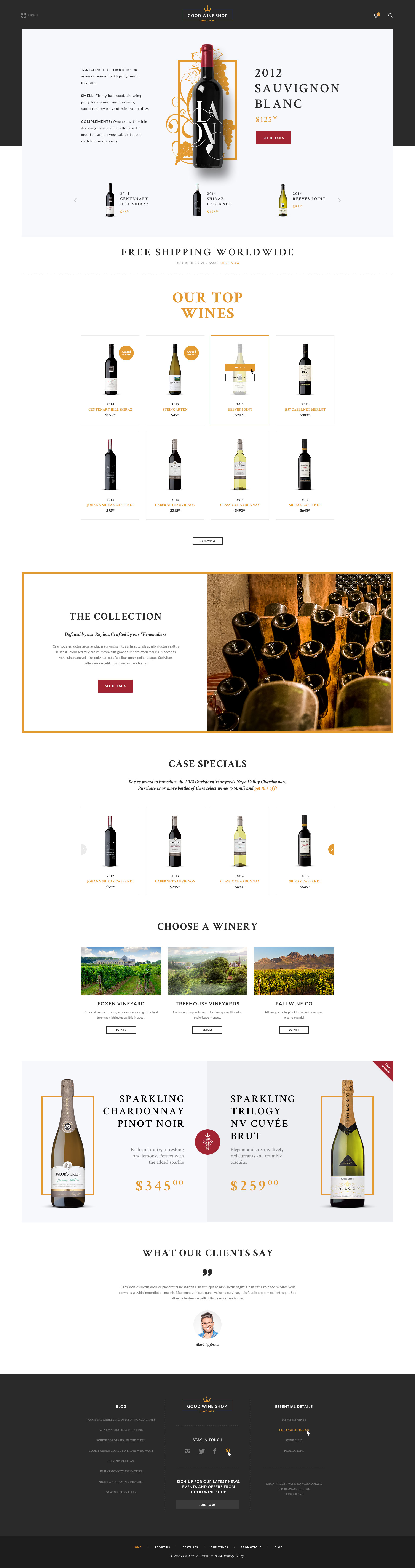 Good Wine | Vineyard & Winery Shop WordPress Theme by axiomthemes | ThemeForest